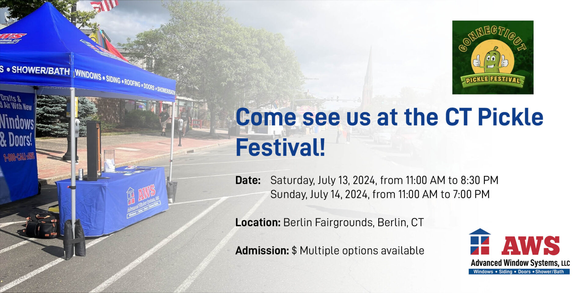 Join Advanced Window Systems at The CT Pickle Festival