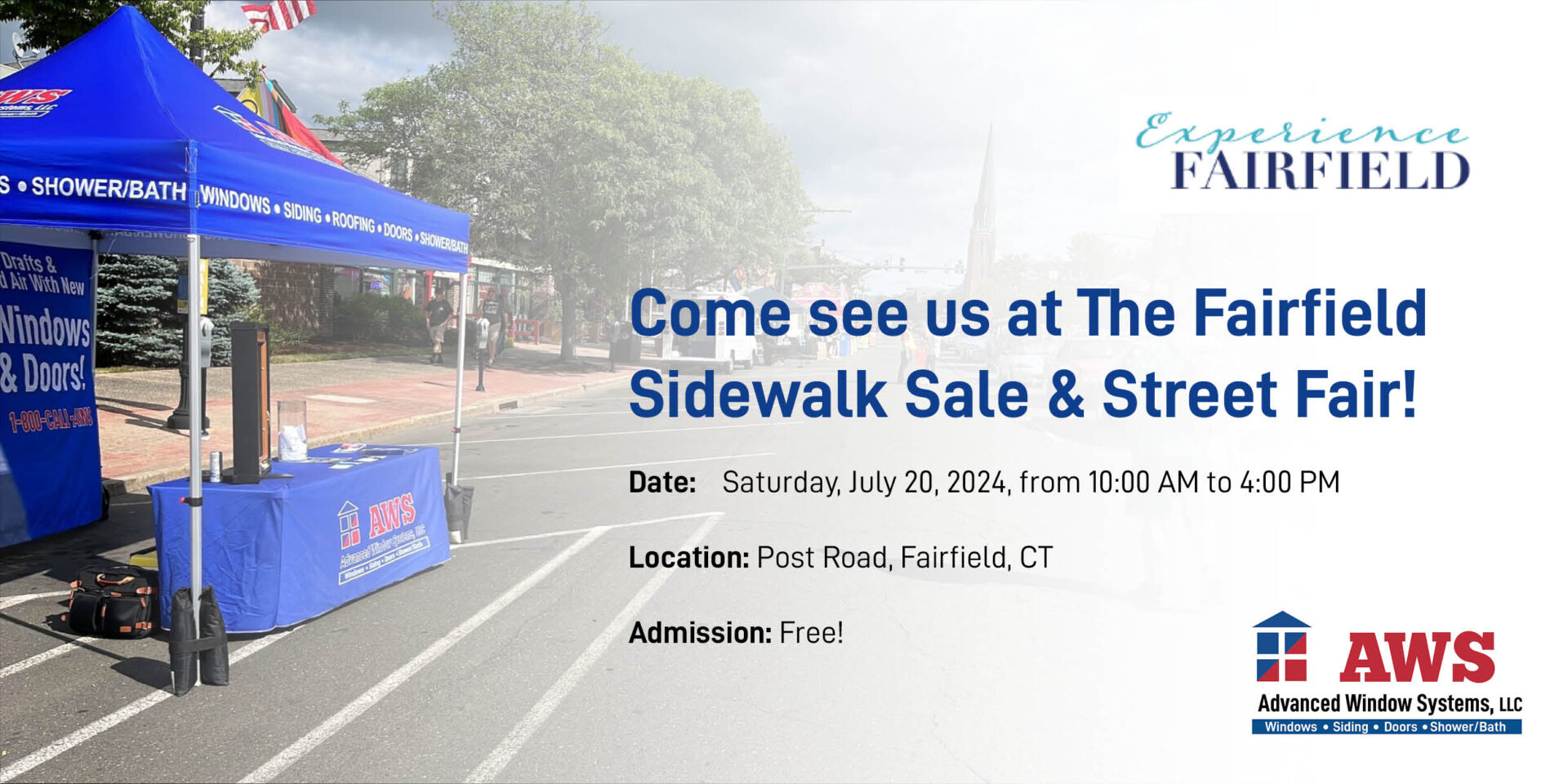 Join AWS at the Fairfield Sidewalk Sale & Street Fair